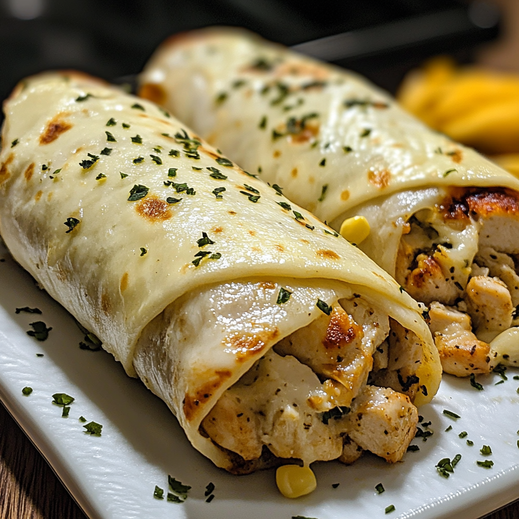 Cheesy Garlic Chicken Wraps Phuiis Blog